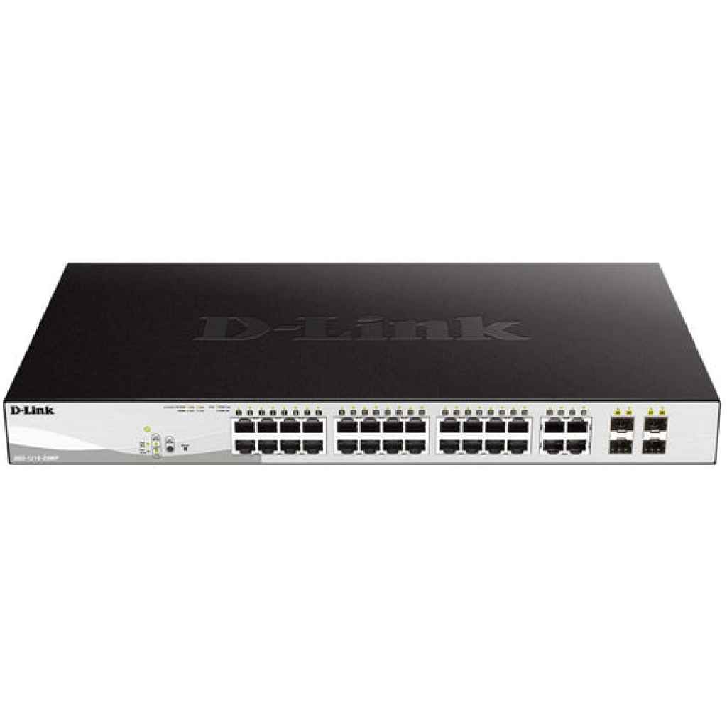 D-Link Poe+ Switch, 24 28 Port Smart Managed Layer 2+ Gigabit Ethernet ...