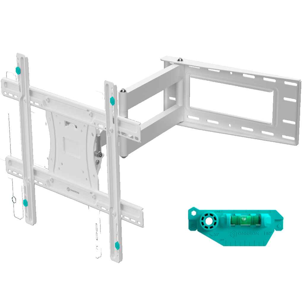 Tilting And Swiveling TV Bracket For 40"-75" Max 150 Lbs, White M7L ...