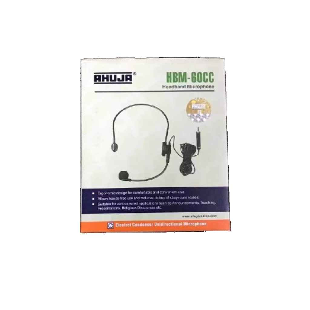 Ahuja HBM-60CC PA Microphone Headband Series Public Address Microphone ...