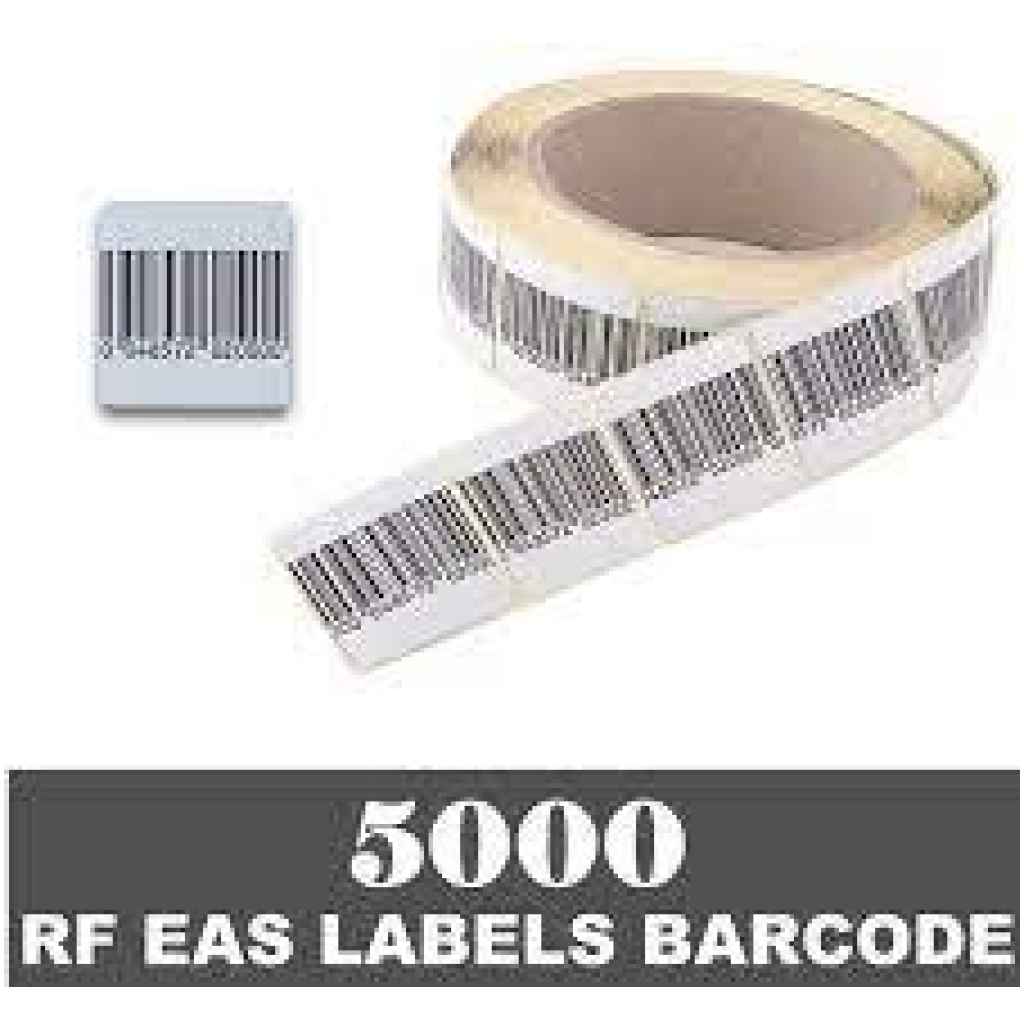0000 RF 8.2MHZ PAPER SECURITY LABELS 1.5 INCH (4X4) WHITE VALUE PACKAGE ...